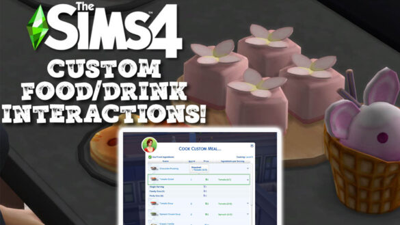 The Sims 4 Custom Food Interactions - Sims 4 Update