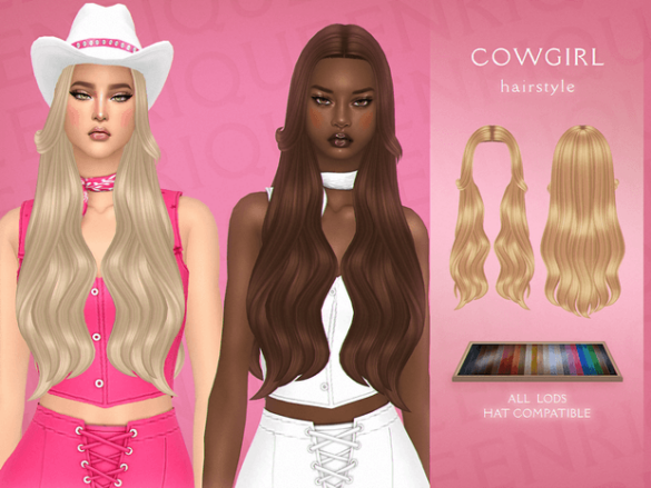 [EnriqueS4] Cowgirl Hairstyle - Sims 4 Update