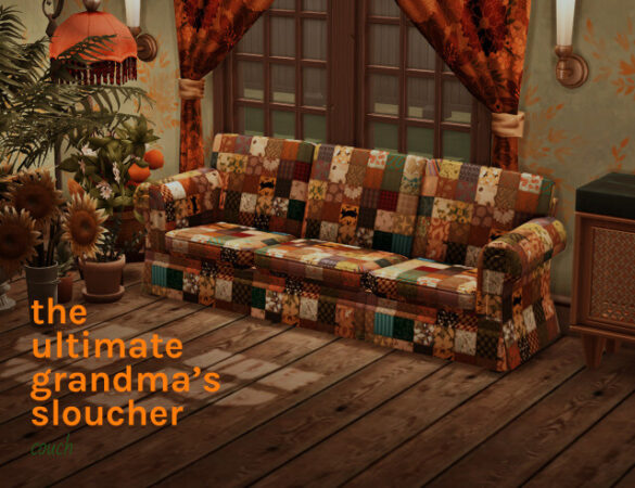 the ultimate grandma’s sloucher couch - Sims 4 Update