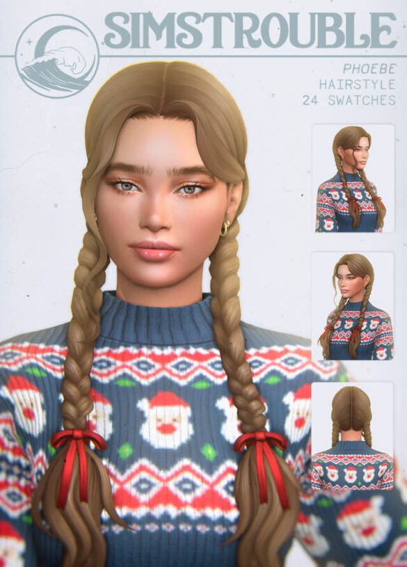 Phoebe Hairstyle by simstrouble - Sims 4 Update