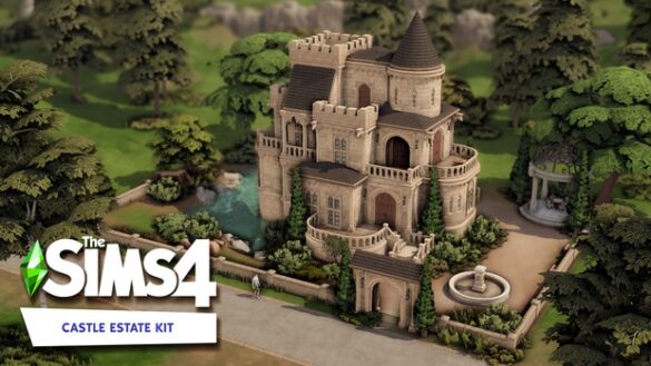 Small Castle The Sims 4 castle Estate kit - Sims 4 Update