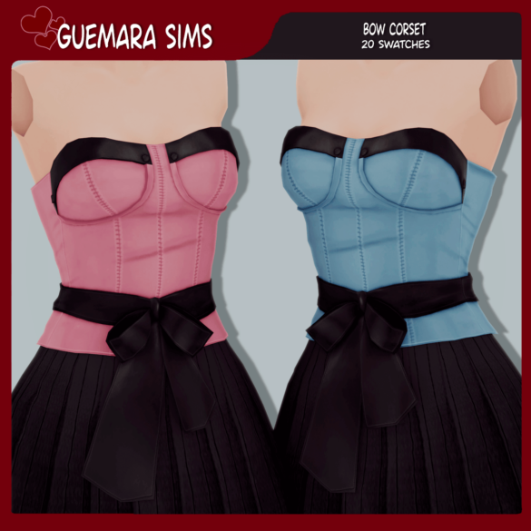 Bow classic corset - Sims 4 Update
