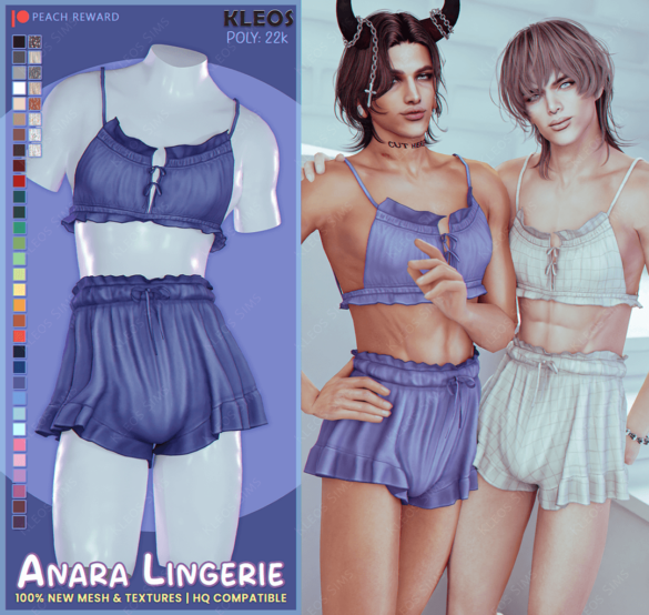 Anara Lingerie - Sims 4 Update