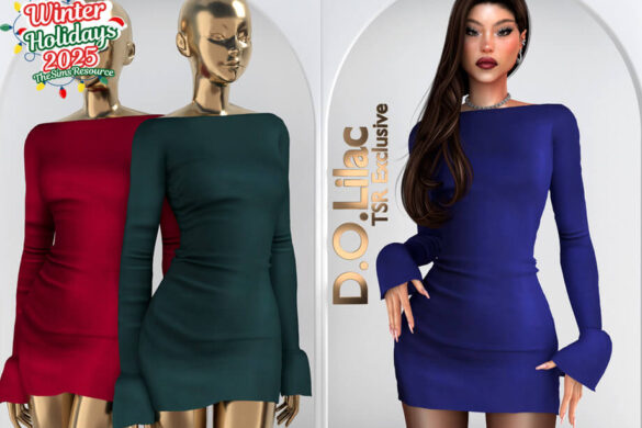 cashmere dress - Sims 4 Update